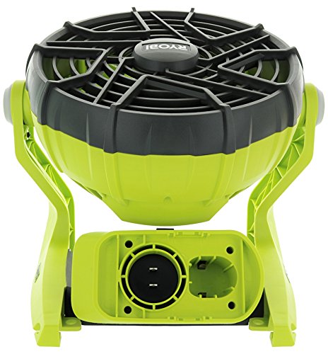 Ryobi P3320 18 Volt Hybrid One+ Battery or AC Powered Adjustable Indoor / Outdoor Shop Fan (Battery and Extension Cord Not Included / Fan Only)