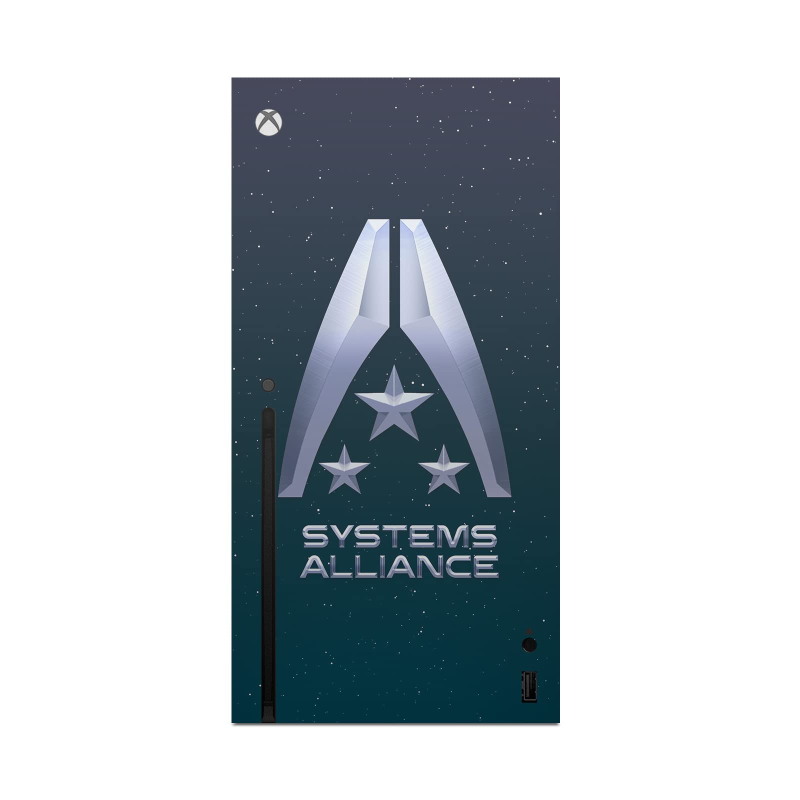 Head Case Designs Officially Licensed EA Bioware Mass Effect Systems Alliance Logo Graphics Vinyl Sticker Gaming Skin Decal Cover Compatible With Xbox Series X Console and Controller Bundle