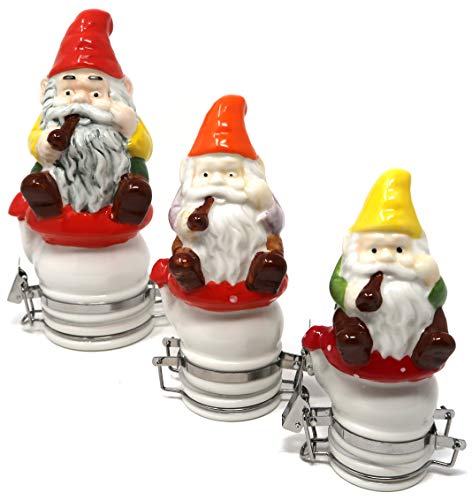 Smoking Gnome Porcelain Container (250mL/Large)
