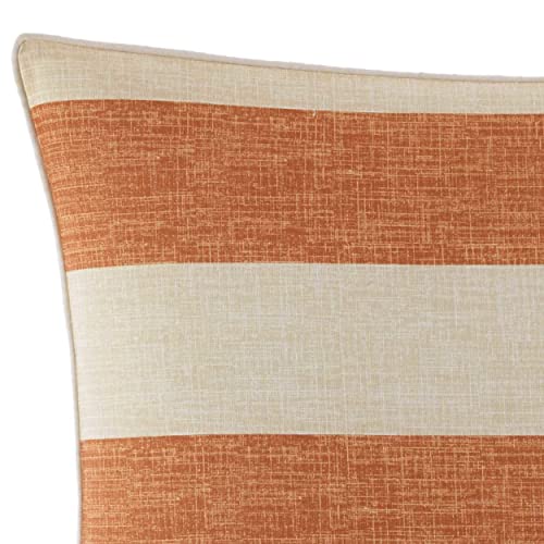 Tommy Bahama - Throw Pillow, Cotton Bedding with Envelope Closure, Home Decor for Bed or Couch (Palmiers Orange, 18" x 18")