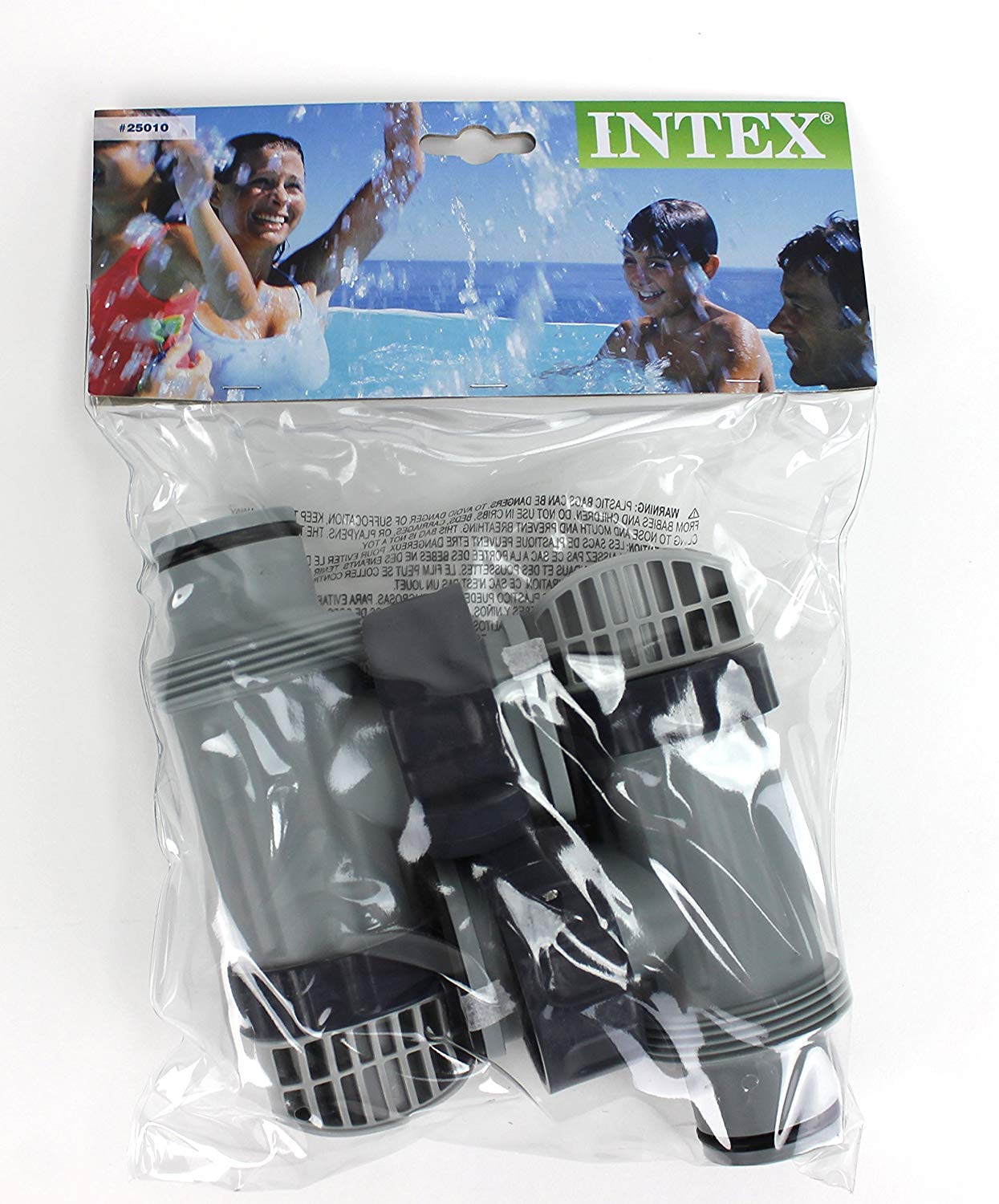 Intex Above Ground Plunger Valves with Gaskets & Nuts Replacement Part (4 Pack)