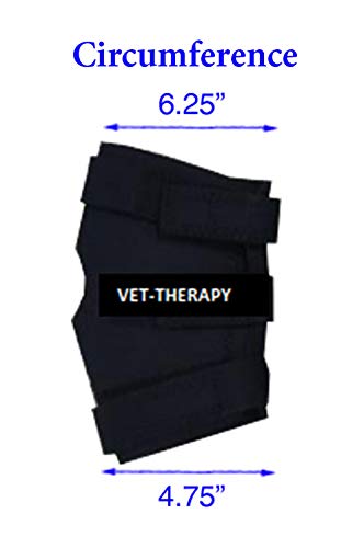 Vet Therapy 107836 Therapeutic Fir Fleece Lined Neoprene Horse Hock Supports (Set of 2), Small