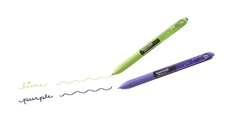 Paper Mate Inkjoy Gel Retractable Gel Ink Pens, Pack of 10 (Purple, Medium Point)
