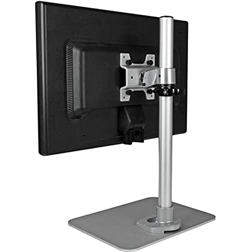 StarTech.com Single Monitor Stand - Adjustable - Supports Monitors 12'' to 34" (30.9lb/14kg) - Premium - Single Screen VESA Monitor Mount Stand - Silver , TAA (ARMPIVSTND)