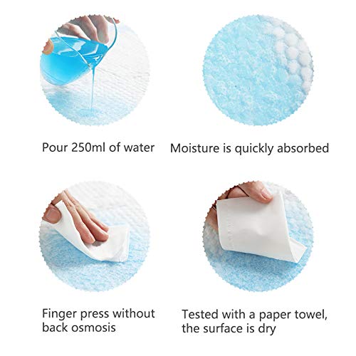 Baby Disposable Underpad, Incontinence Changing Pad with Soft Non-Woven Fabric, Breathable, Waterproof, Leak Proof Quick Absorb (Pink, 13 * 18"(50pack))