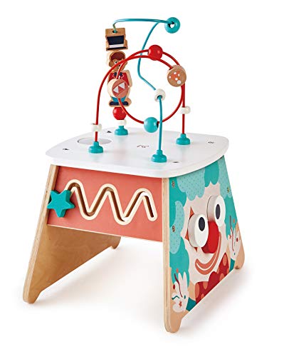 Hape Light-Up Circus Activity Cube | Bright Activity Center Development Play Set Toy for Toddlers