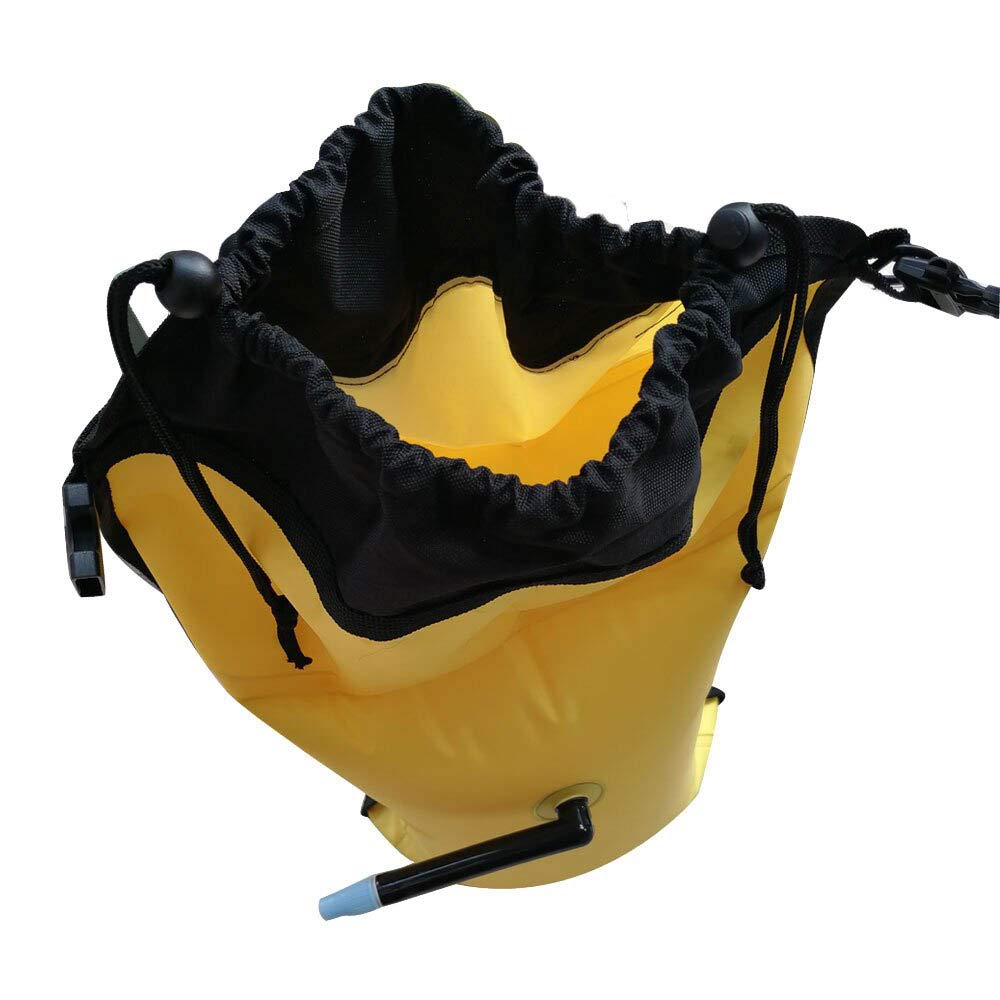 Arya Life Sea Kayak Paddle Float Floating Bag, Dual Air Chambers with Twist Air Valves, Yellow