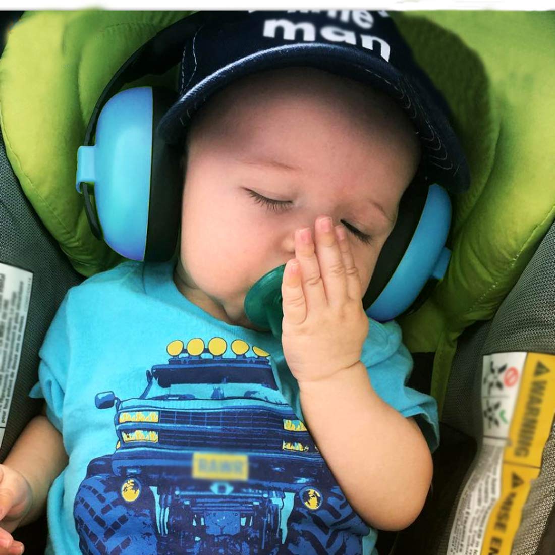 Baby Ear Protection 0-24 Months Infant Noise Cancelling Headphones for Sleeping Airplane Fireworks Loud Environments, Blue
