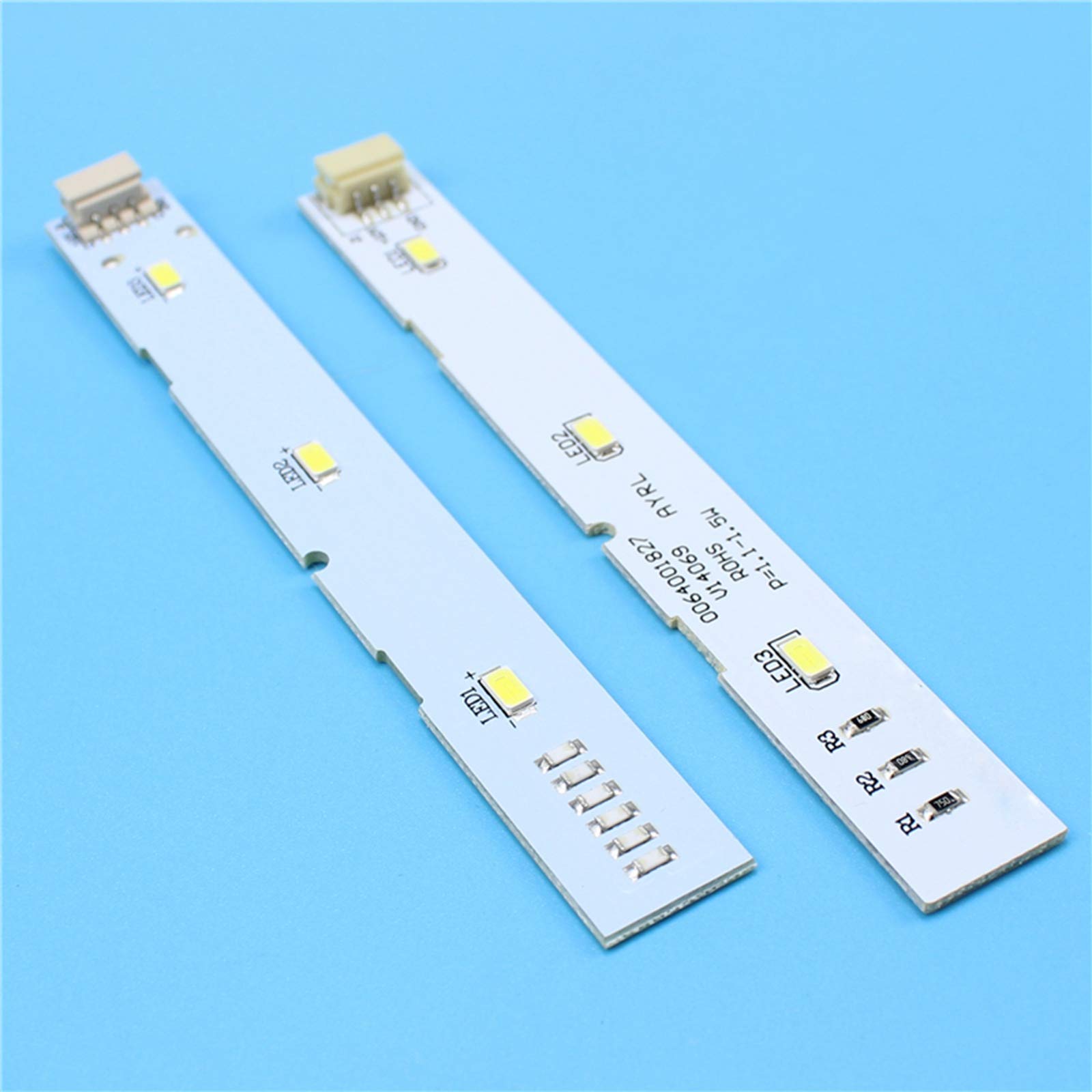 HMHAMA 2PCS Refrigerator Freezer LED light Board Compatible for Haier Refrigerators Front-door LED Light Board Replacement BCD-575WDBI 0064001827