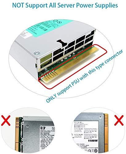 S-Union Ethereum ETH ZEC Mining GPU 1200w/750w PSU Breakout Board 12V for DPS-1200FB DPS-1200QB PS-2751-5Q HSTSN-PL12 DPS-700LB PS-2112-5L DPS-750RB DL580 Series (with Power Button)
