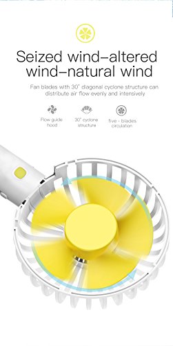 Swiss Crafts SWISSCRAFTS Portable Mini Handheld Fan, USB Rechargeable Personal Fan with Base, 3 Step Speed, 5 Blades, High Compatibility Mini Fan for Office, Outdoor, Camping, Beach(2 Set, Pink)