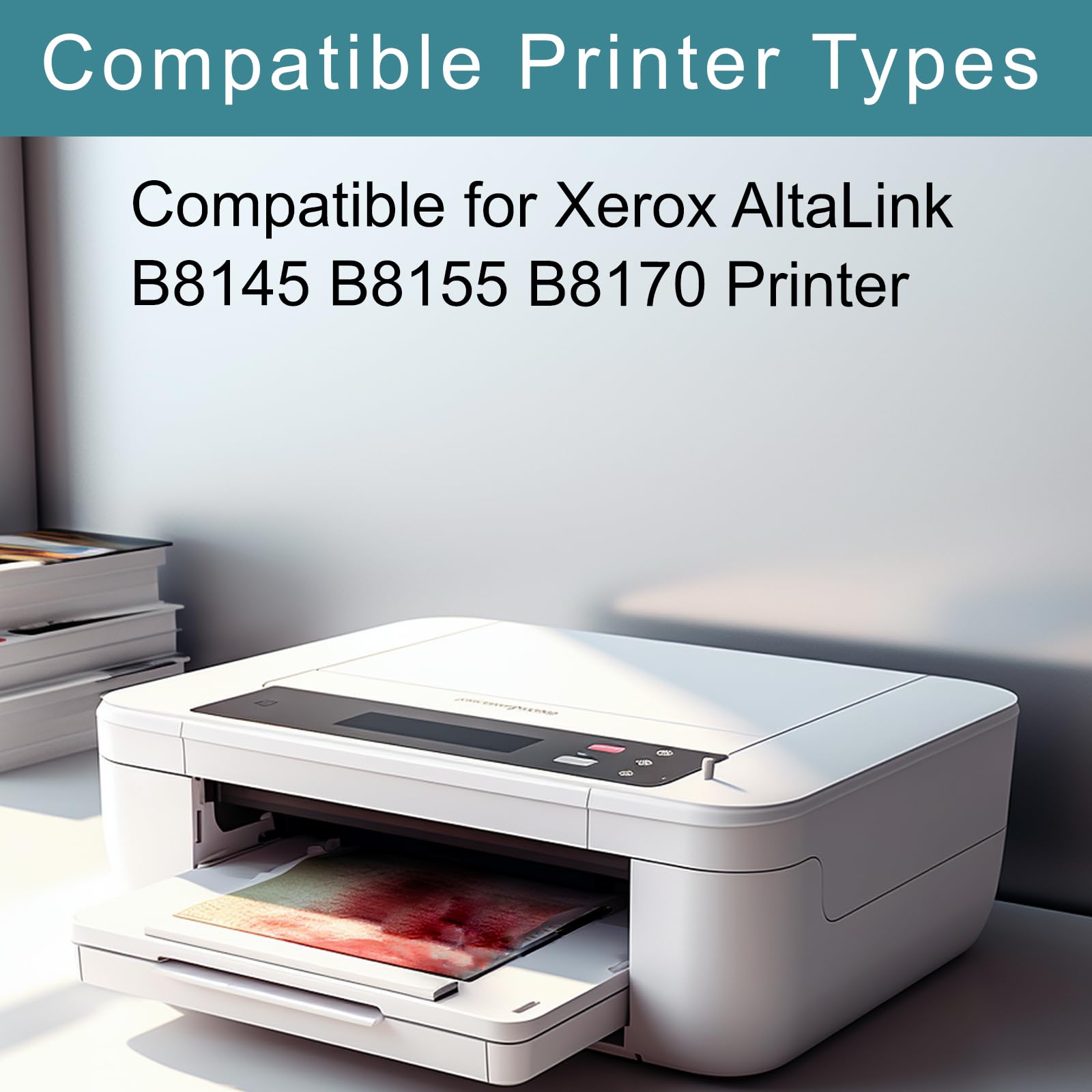 B8145 Toner Cartridge Compatible for Xerox B8145 006R01771, High Yield 36000 Pages, Reliable Performance Compatible for Xerox AltaLink B8145 B8155 B8170 Printer (Black 1Pack)
