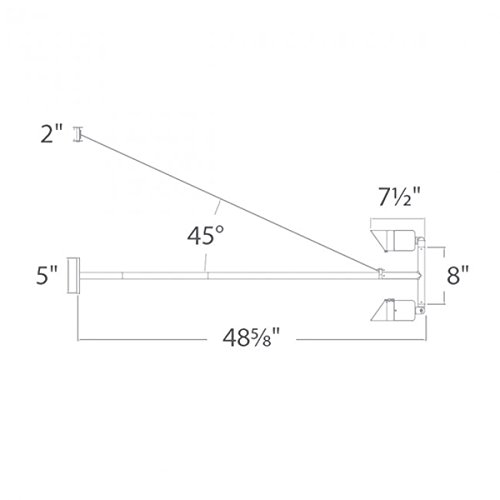 WAC Lighting, Endurance 30W LED Double Signage Light 3000K in Bronze
