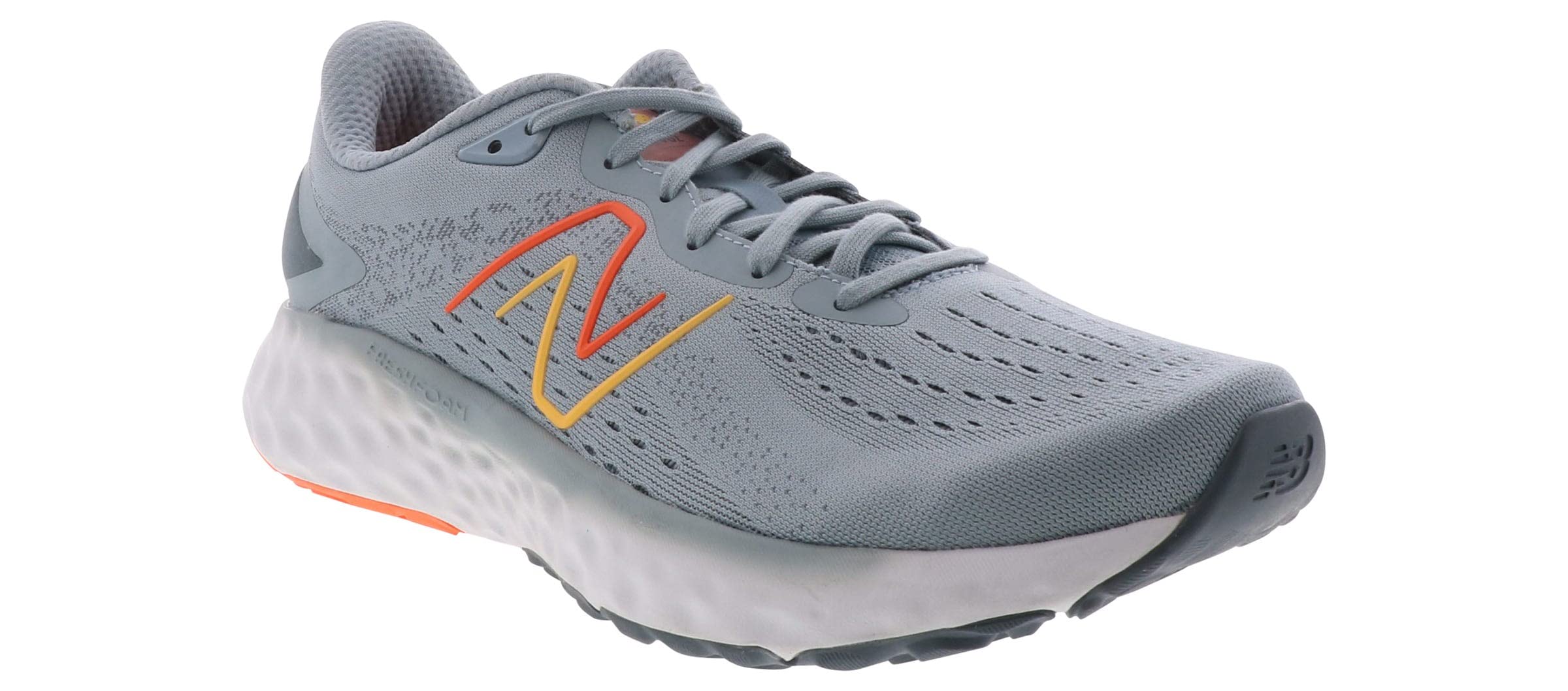 New Balance Men's Fresh Foam EVOZ V2 Running Shoe, Cyclone/Vibrant Orange/Vibrant Apricot, 11