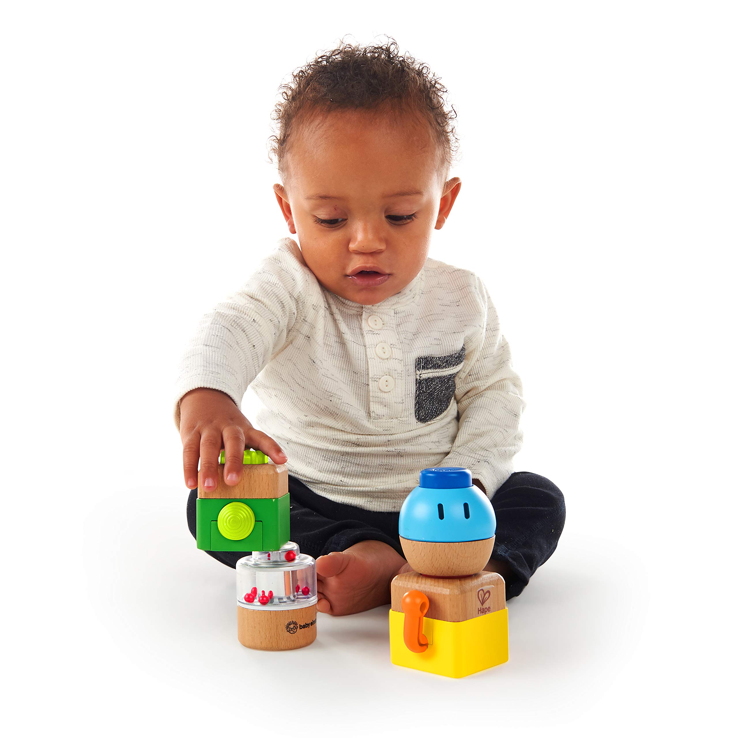 Baby Einstein Four Fundamentals Wooden Sensory Set, 3 Months +