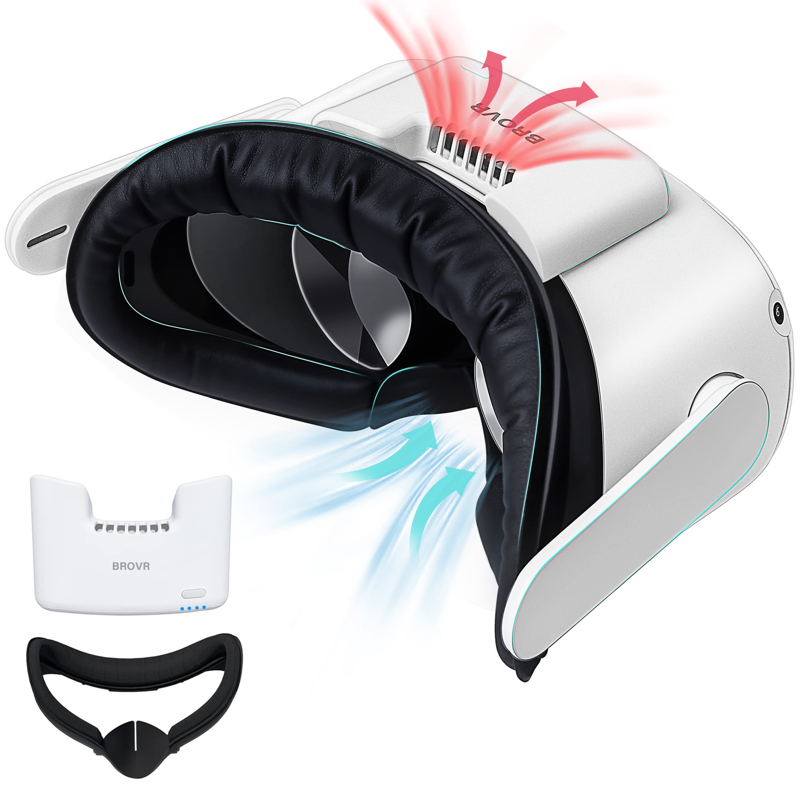 BROVR VR Face Cover with Cooling Fan