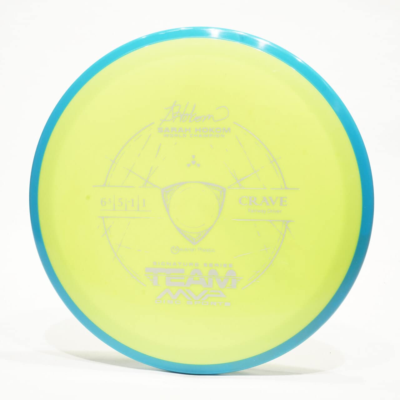 Axiom Crave (Neutron) - Hokom Signature Series Fairway Driver Golf Disc, Pick Your Disc 159g Yellow w/Purple Rim