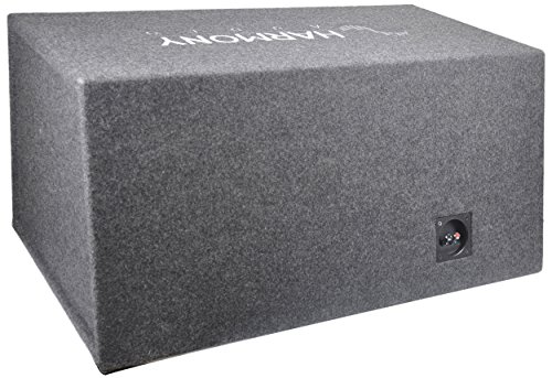 Harmony Audio HA-RD12 Car Rhythm Loaded Dual 12" Vented 1200W Sub Box Enclosure