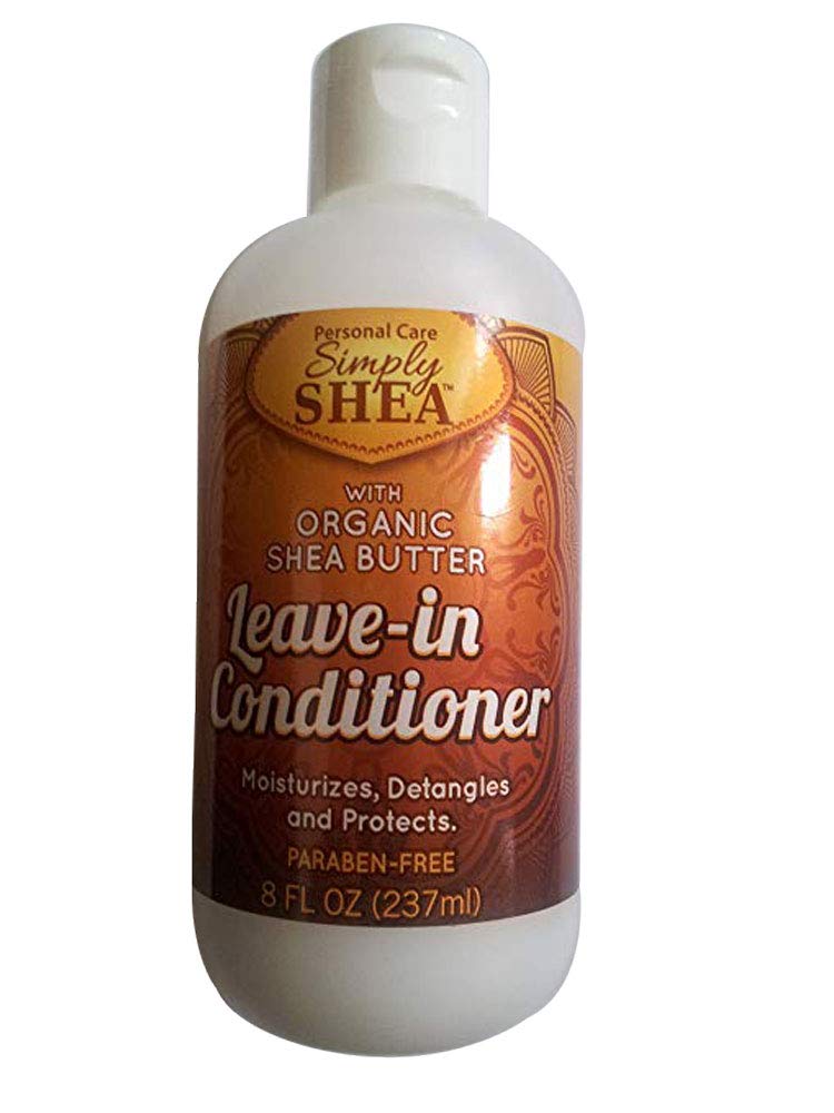 Simply Shea Leave-in Conditioner with Organic Shea Butter (Paraben-free) 8oz
