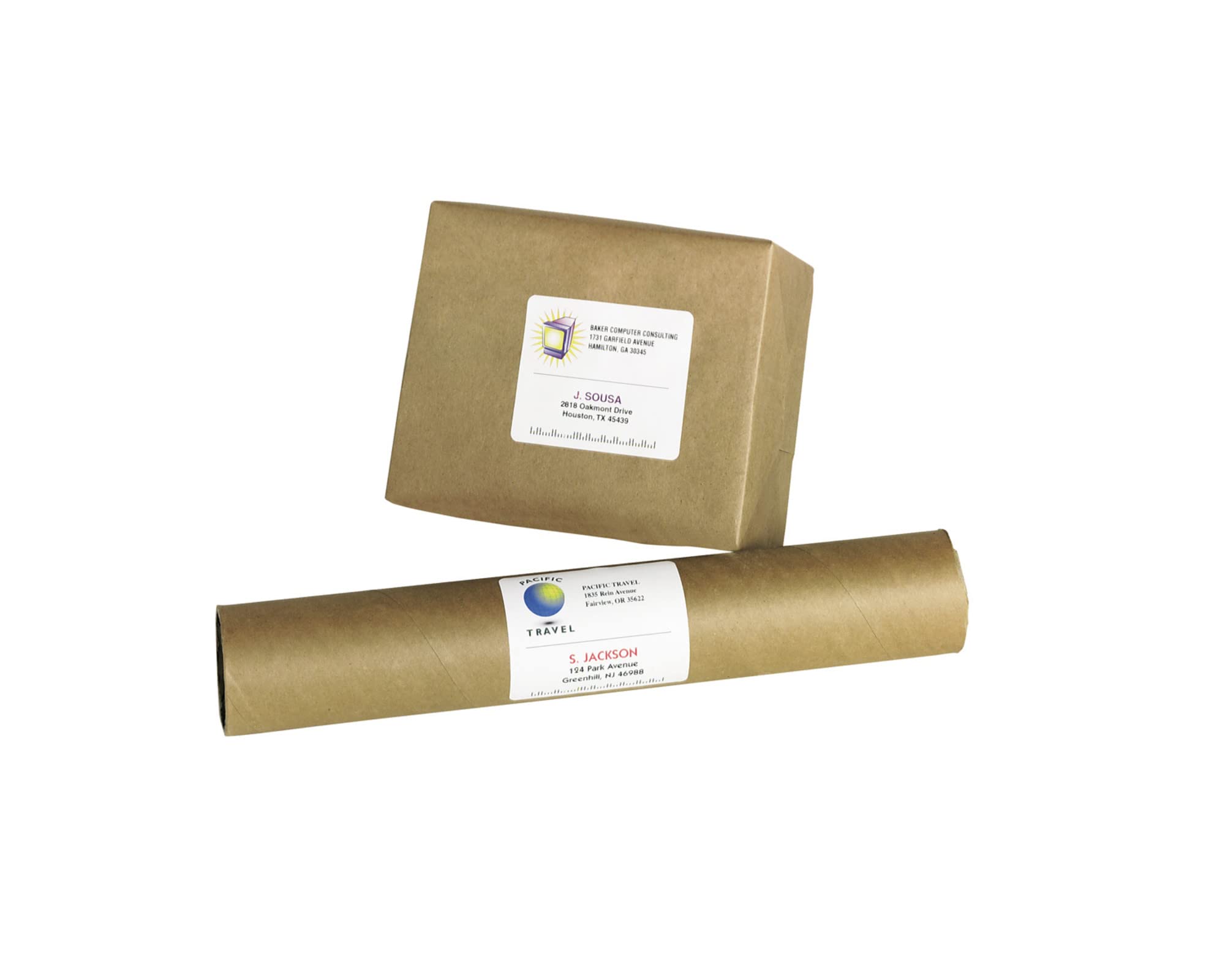 Avery Repositionable Printable Shipping Labels with Sure Feed, 3-1/3" x 4", White, 600 Blank Mailing Labels (58164)