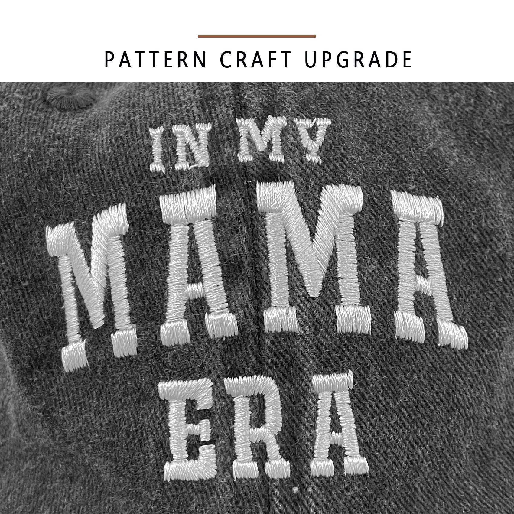 BBsoft in My Mom Era Hat Mother's Day Birthday for Mom Mama from Daughter Son 100% Cotton Hat Baseball Cap