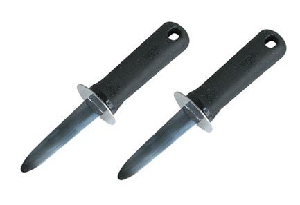 SET OF 2-7 1/4 Inch Commercial Grade Oyster Knife, Shucker Knives, Oyster Opener, Clam Knife, Shellfish Knife, Shellfish Opener, Seafood Tool, Stainless Steel, Ergonomic Non-Slip Soft Grip Handle w/