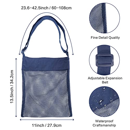 Rimobul Sand Away Beach Treasures Seashell Pocket Mesh Bags - Set of 4(Large)