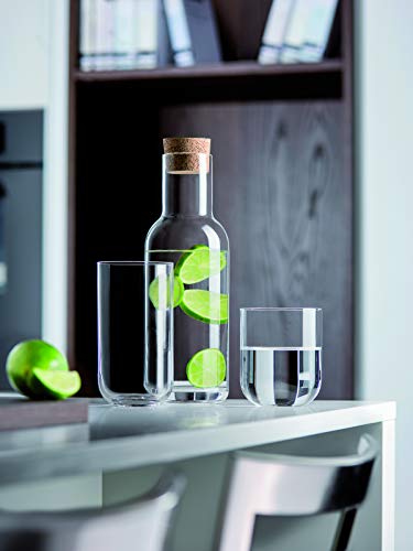 Luigi Bormioli Sublime 34 oz Carafe with Cork Stopper, 1 Piece, Clear