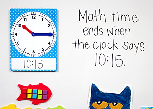 Teacher Created Resources Magnetic Foam Geared Clock, Large (20710),Multi