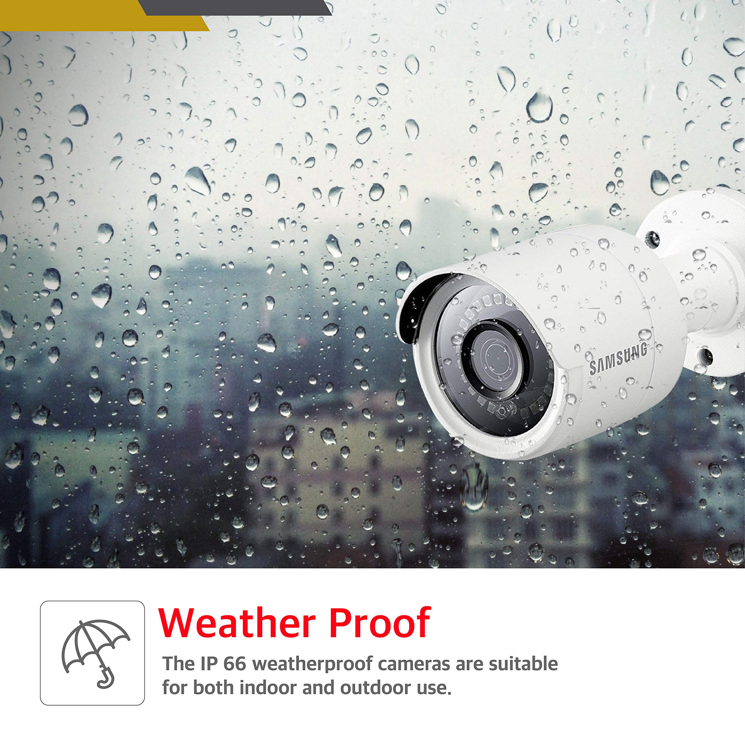 Samsung Wisenet SDC-89440BB - 4MP Weatherproof Bullet Camera, Compatible with SDH-C85100BF