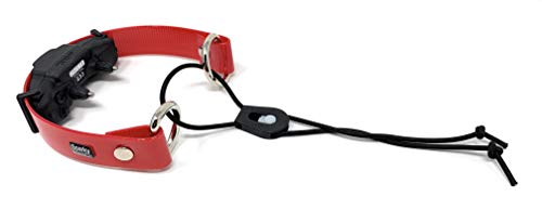 Sparky Pet Co - ECollar Replacement Strap - Bungee Dog Collar - Waterproof - Adjustable - Secure Nexus Wheel Lock - for Electronic Training & Invisible Fence Systems - 3/4" (Black)