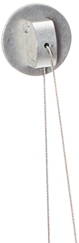 Spancraft Glass Crane Glass Shelf, Brushed Steel, 10 x 48