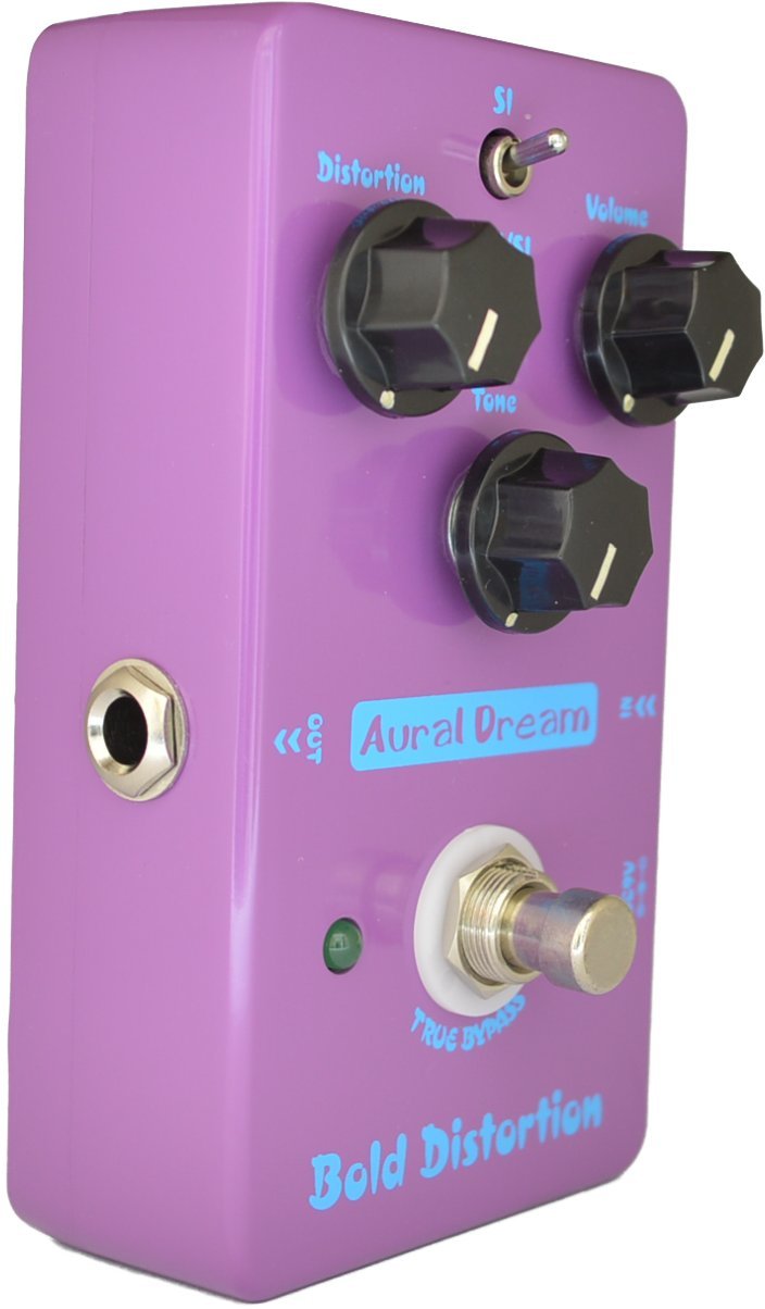 Aural Dream Bold Distortion Guitar Effect Pedal includes Heavy Distortion and High-Gain Powerful Dynamic Response for 2 Distortion modes,True Bypass