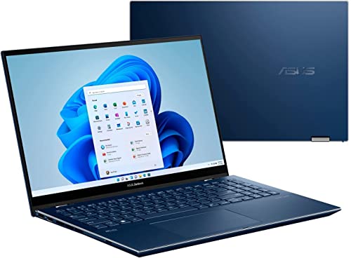Best Notebooks New Zenbook Pro 15 Flip Q539ZD 15.6-inch OLED 2-in-1 Touch Screen Laptop 12th Gen i7-12700H Intel Arc A370M Graphics, 4GB GDDR6 Window Hello Active Stylus (8TB SSD|16GB RAM|11 Pro)