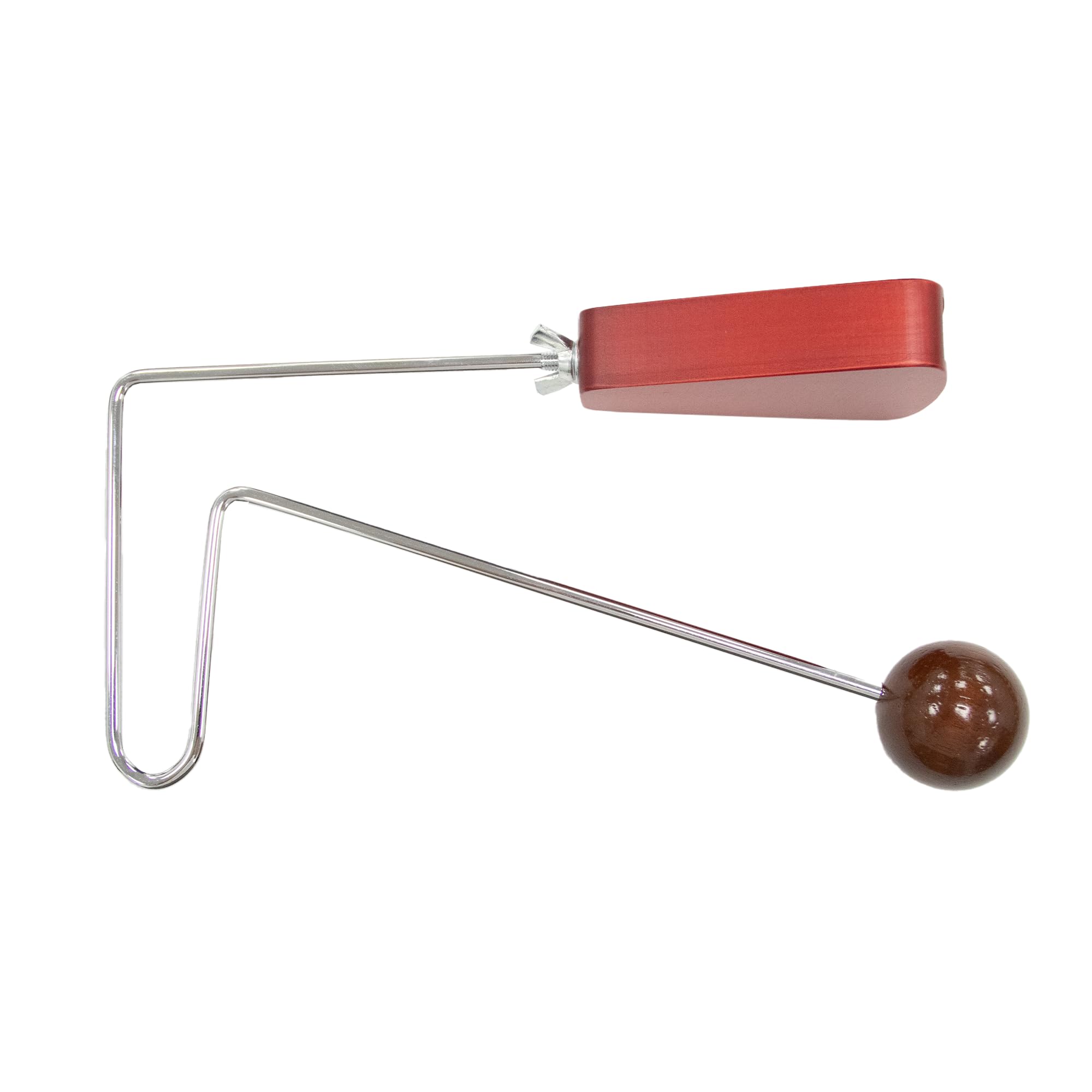 Basic Beat BBV12 Vibraslap - 10.5" Unique Percussion Instrument with Wooden Ball & Chamber - Organic Overtones for Classroom, Stage, Home - Signature "Jawbone" Sound Effect