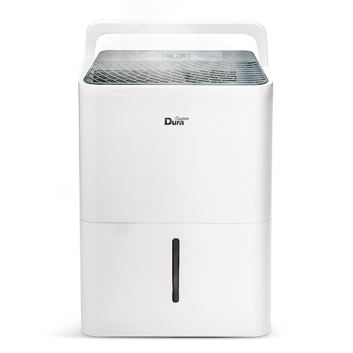 DuraComfort Dehumidifier For Home With hose,1000 Sq Ft Dehumidifiers for Bedroom Bathroom Basement Closet Kitchen RV Humidity Removal Air Dehumidifier,white