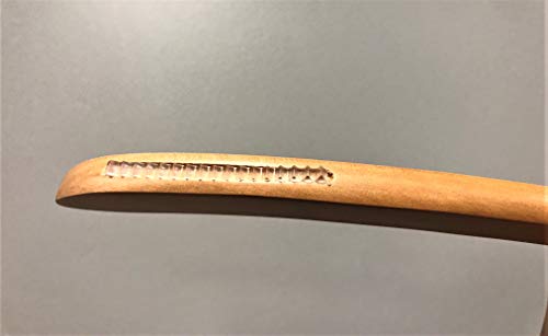 NAHANCO 40017HU Premium Retro-Style Wooden Shirt Hanger with Brushed Chrome Hook, Rounded Shoulders with Rubber Non-Slip Grippers, 16" Natural (Pack of 25)
