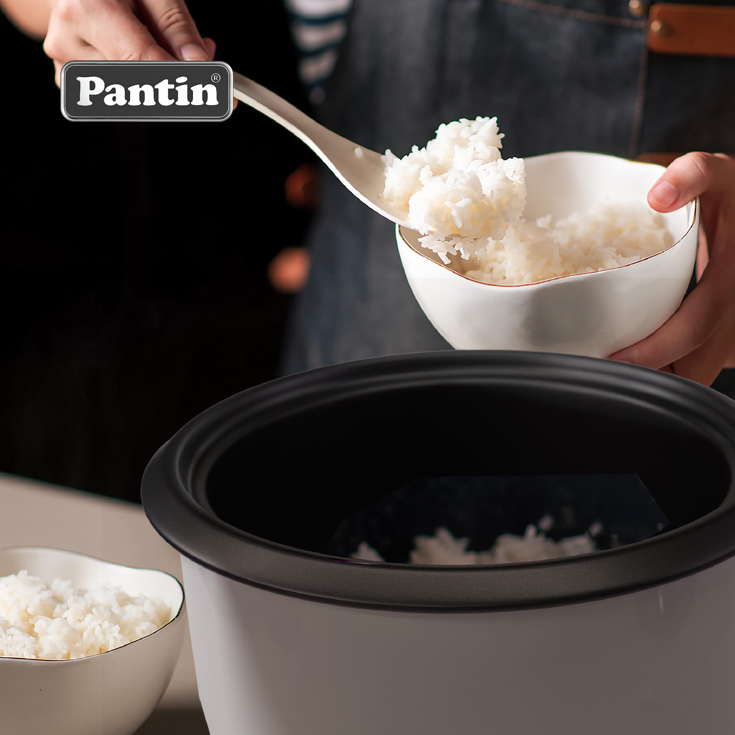 Pantin Commercial Electric Rice Cooker β 35 Cups Raw / 70 Cups Cooked Capacity w/Measuring Cup & Scoop β High-Efficiency Large Rice Cooker Commercial Rice Cooker for Restaurants, Hotels and Catering