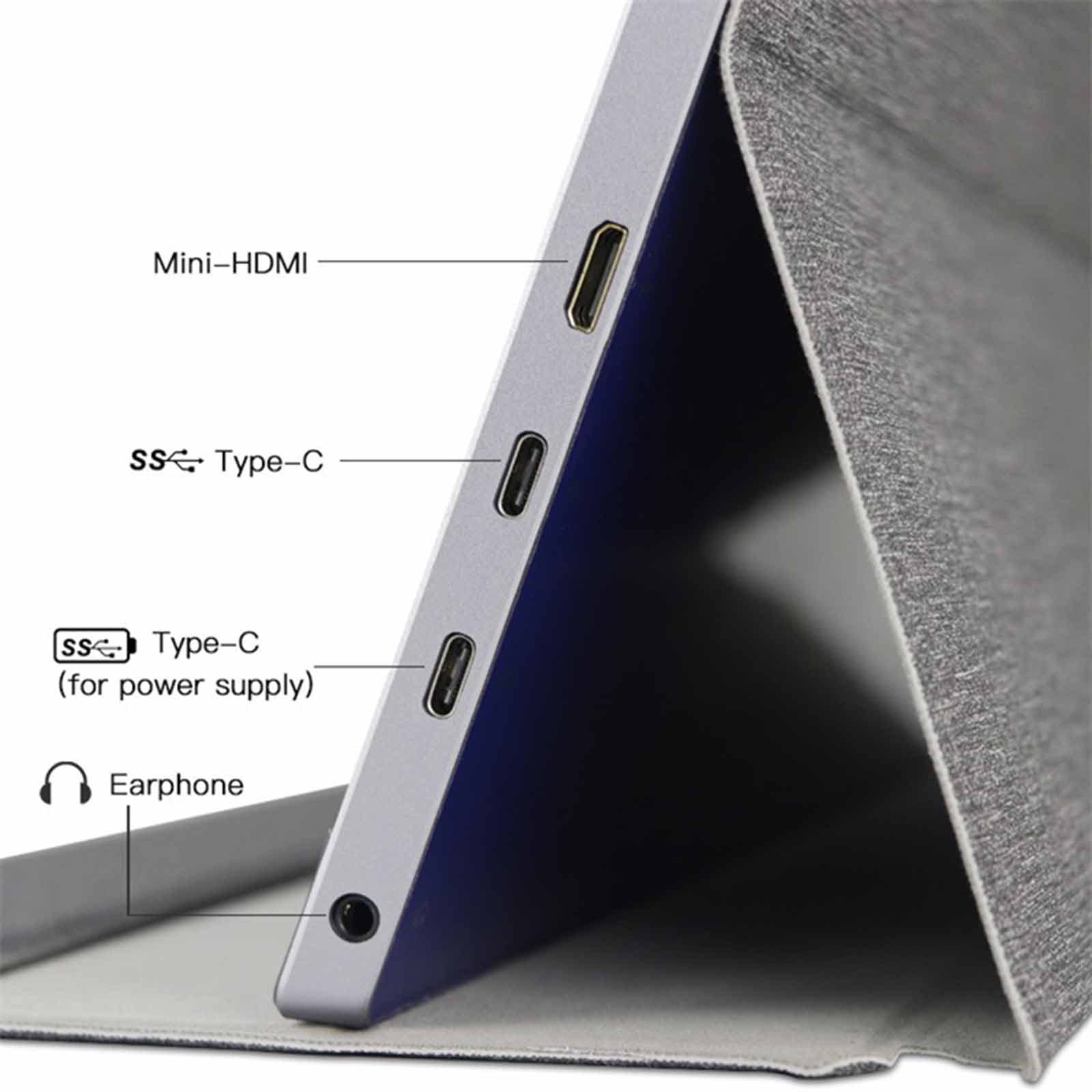 BDT 15.6-inch Portable Display IPS Screen Mobile Phone Computer 4K Convenient Display Multiple Support Angles