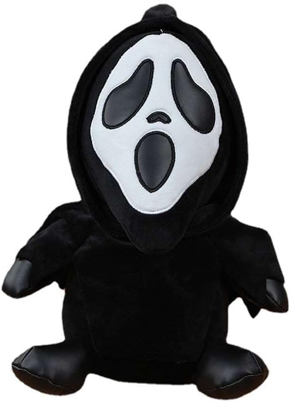 Ghostface Plush 11.8 Screaming Ghostface Plush Toy Scary Ghost Stuffed Plush Halloween Horror Killers Ghostface Plushies Doll Reaper Stuffed Animal Gift for Kids