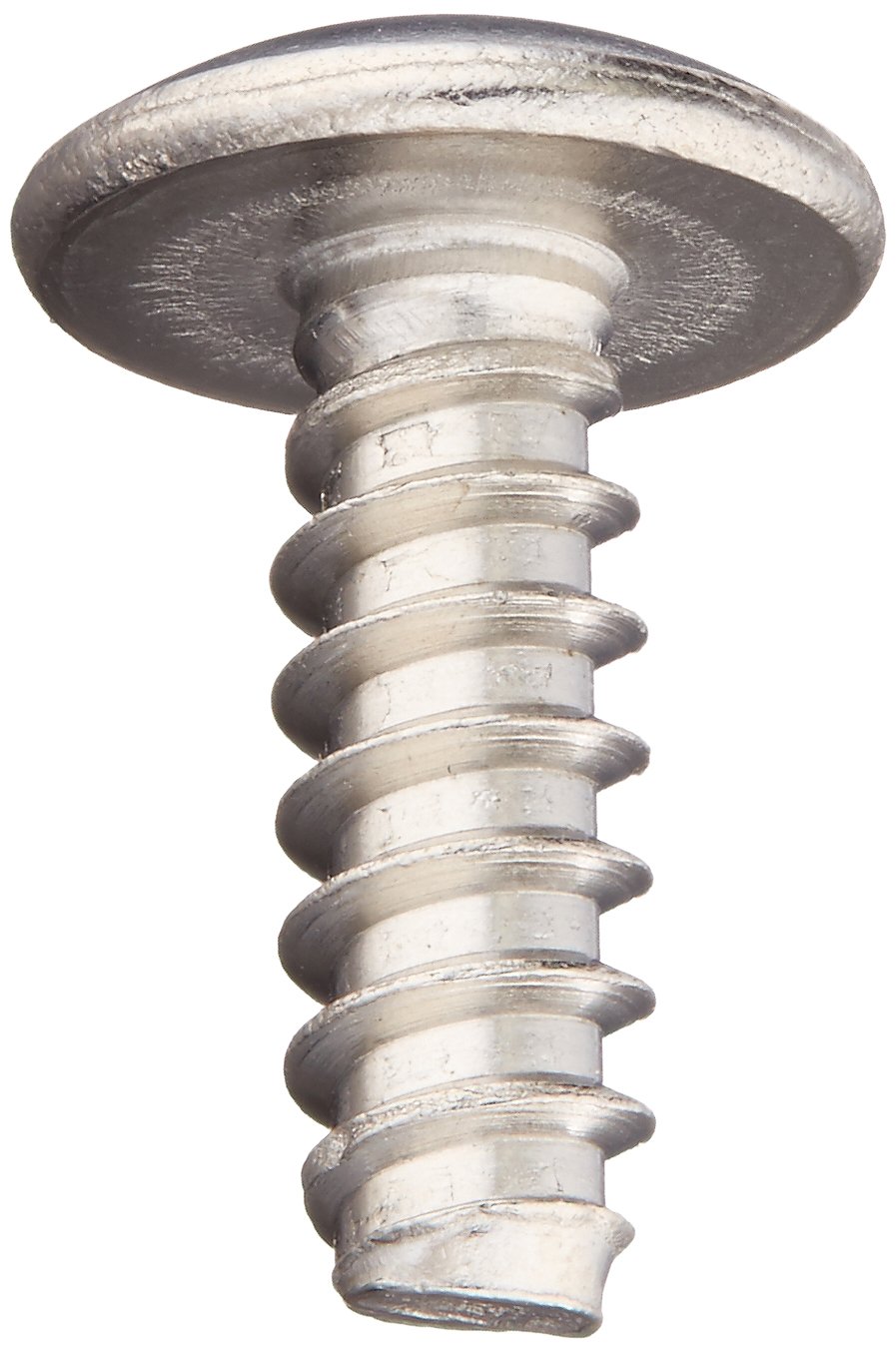 Small Parts 0808BPT188 18-8 Stainless Steel Sheet Metal Screw, Plain Finish, Truss Head, Phillips Drive, Type B, #8-18 Thread Size, 1/2" Length (Pack of 100)