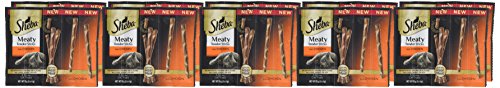 Sheba Treats Meaty Tender Sticks Soft Cat Treats Chicken Flavor, 0.14 oz, 5 Count (Pack of 10)