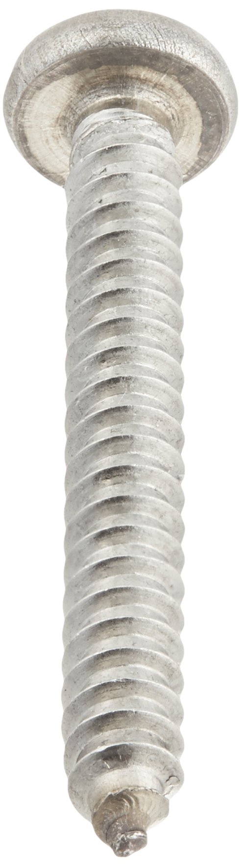 Small Parts 1024ABTP188 18-8 Stainless Steel Sheet Metal Screw, Plain Finish, Pan Head, Star Drive, Type AB, #10-16 Thread Size, 1-1/2" Length (Pack of 25)