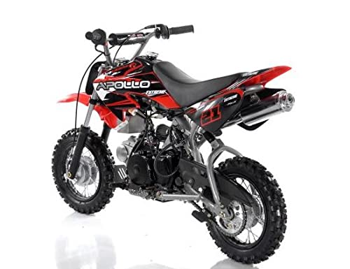 HHH Apollo AGB21C 70CC RFZ Dirt Bike Pitbike Gas Power Vitacci DB21 Fully Automtaic Beginner Dirtbike for Kid and Youth (RED)