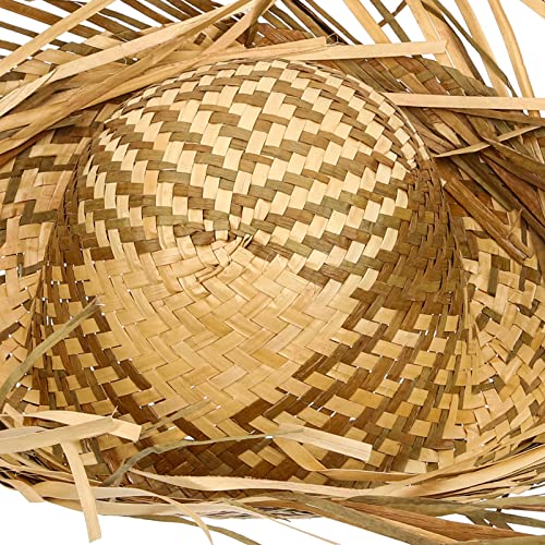 Zerodeko Beach Hat 2pcs Beachcomber Straw Hats, Hawaiian Straw Hats Summer Beach Hats Womens Hats