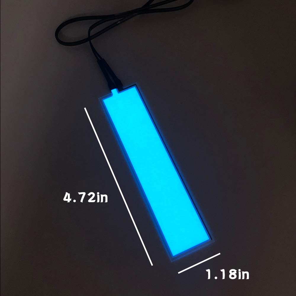 BAR AUTOTECH DIY EL Panel – Flexible Cuttable Electroluminescent Backlight Paper Lamp Sheet with DC 12V 24V Inverter for Cosplay, Party, Advertising, Outdoor Lighting (1 Set, DC 12V 24V)