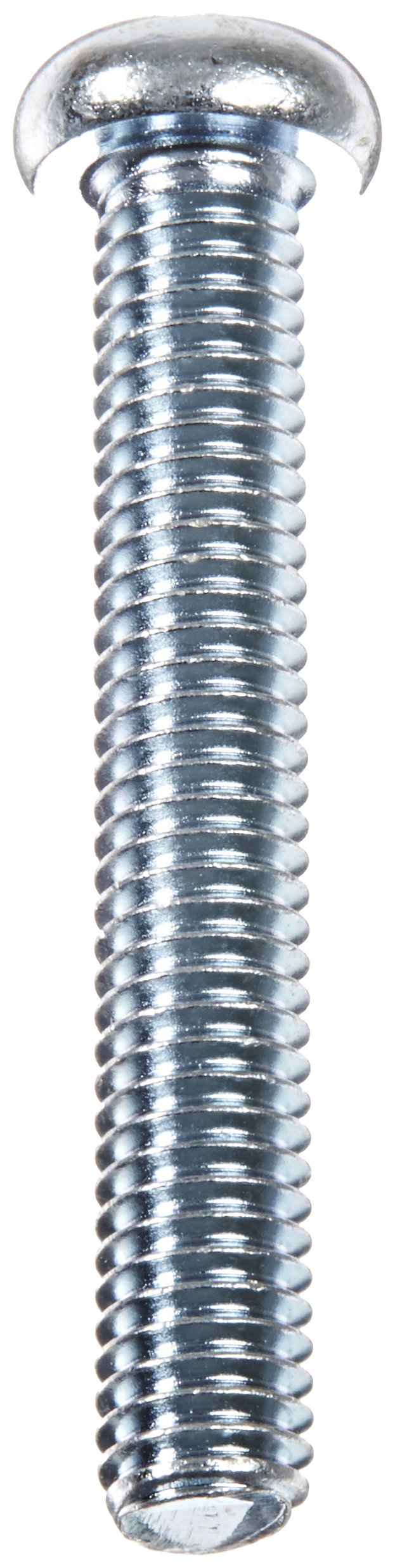 Small Parts Steel Pan Head Machine Screw, Zinc Plated, Meets JIS B1111, #3 Phillips Drive, M6-1 Thread Size, 40 mm Length, Fully Threaded, Imported (Pack of 10)