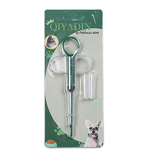 QIYADIN Cat Pill Shooter Pet Piller Gun Dog Pill Shooter Cat Tablet Soft Tip Syringe Pet Medical Feeding Dispenser Tool for Small Animal