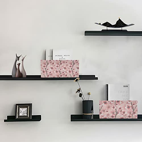 J JOYSAY Pink Floral Storage Basket Felt Storage Bin Collapsible Felt Storage Toy Chest Organizer for Kids Bedroom Magazine