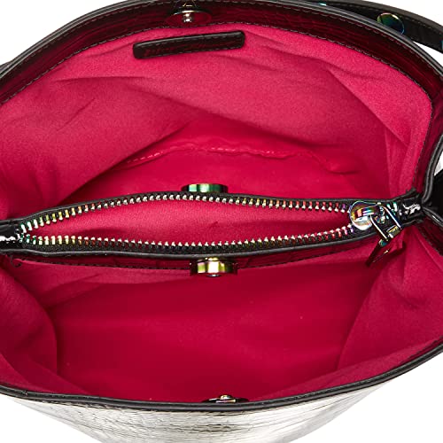 Betsey Johnson Spread Your Wings Bucket Bag, Black